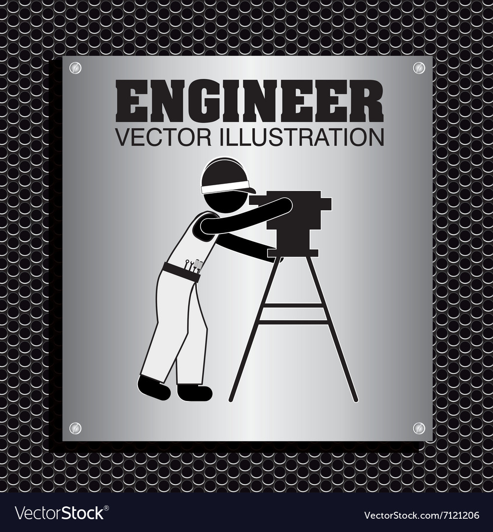 Engineer concept design Royalty Free Vector Image