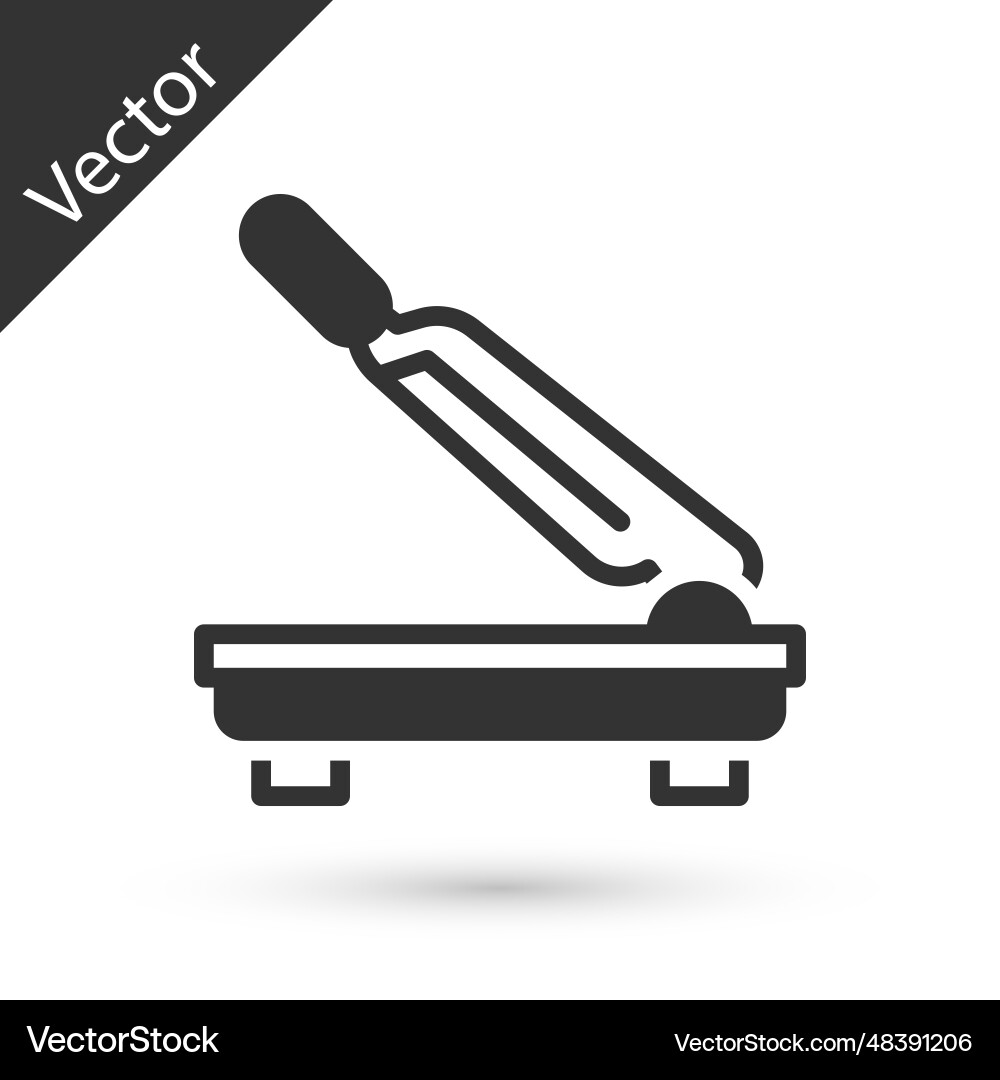Grey paper cutter icon isolated on white Vector Image