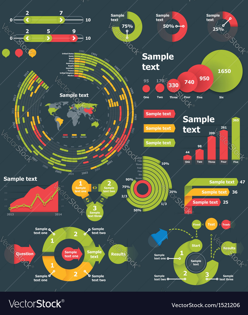 Infographic elements Royalty Free Vector Image