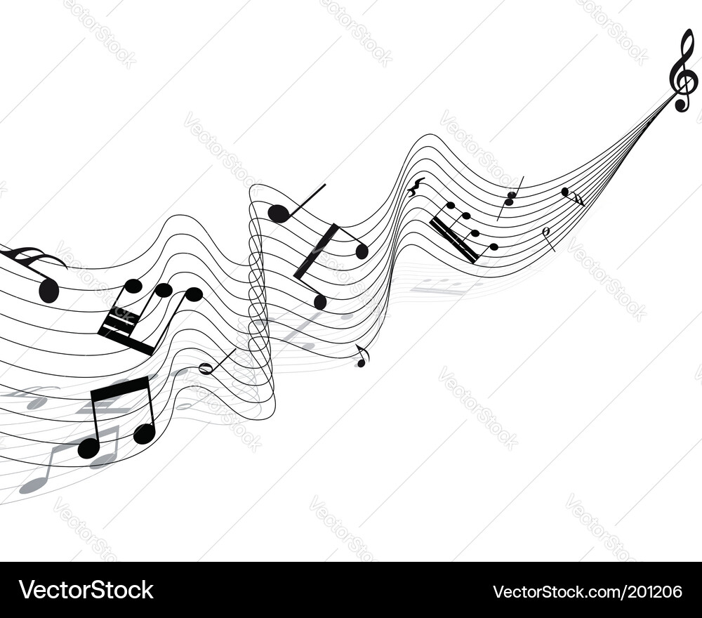 Notes staff Royalty Free Vector Image - VectorStock