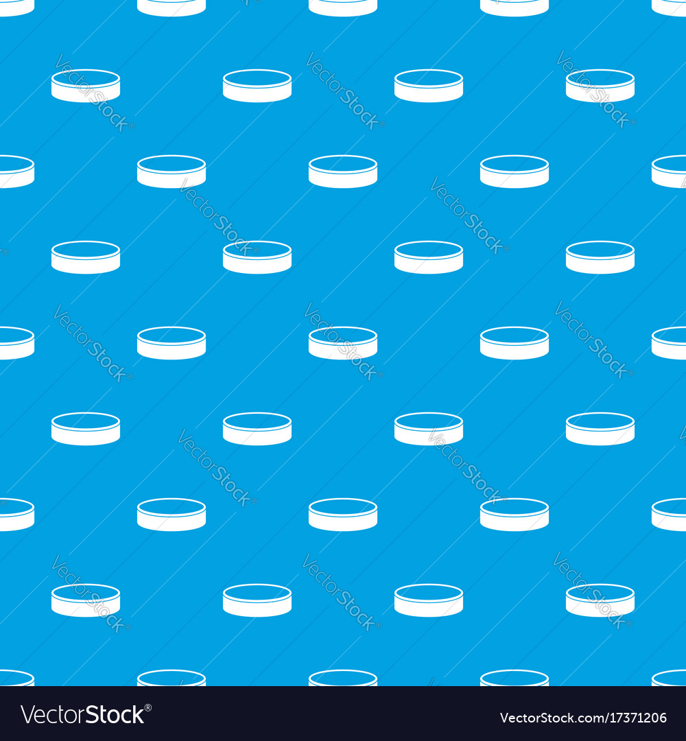 Puck pattern seamless blue Royalty Free Vector Image