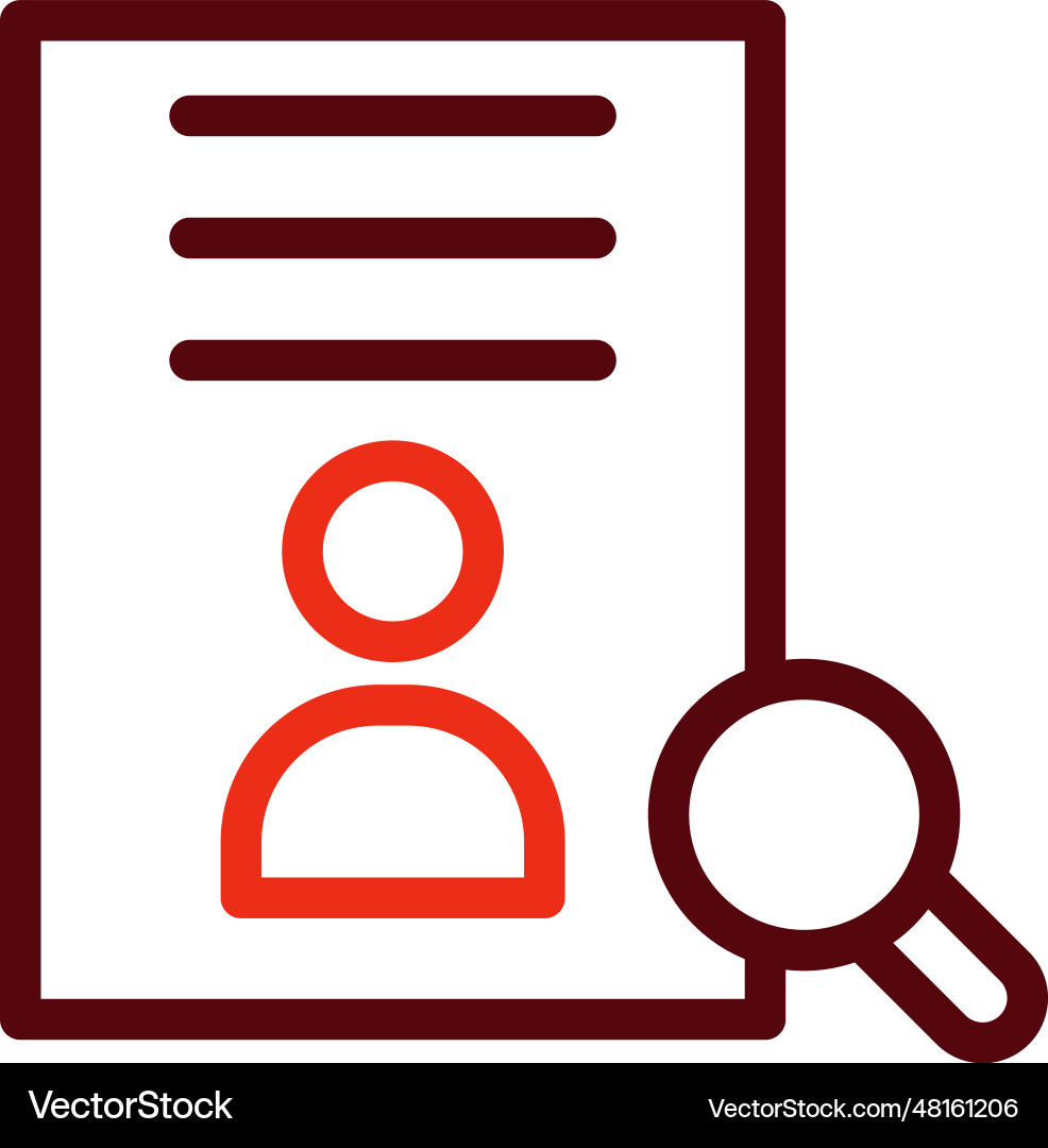 Resignation thick line two color icons for Vector Image