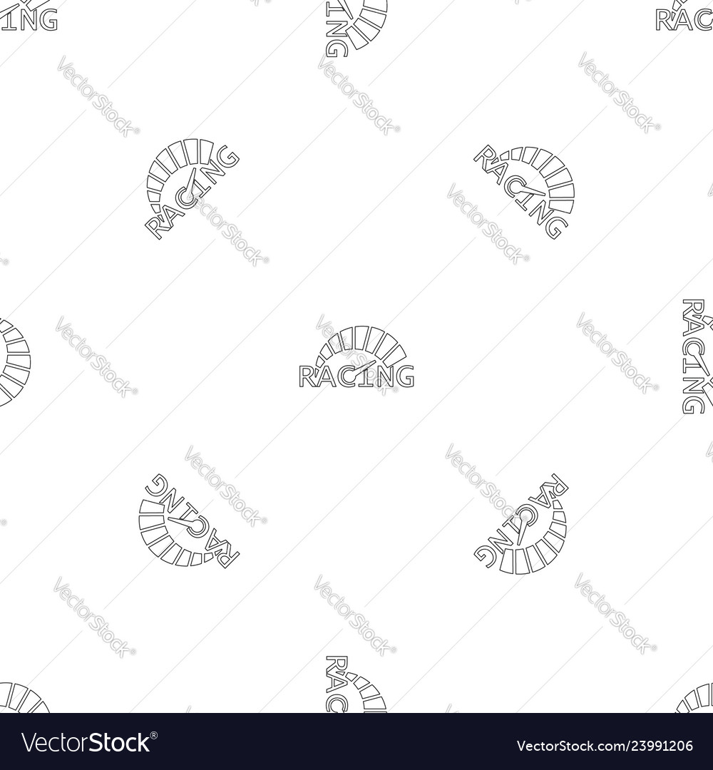 Speedometer pattern seamless Royalty Free Vector Image