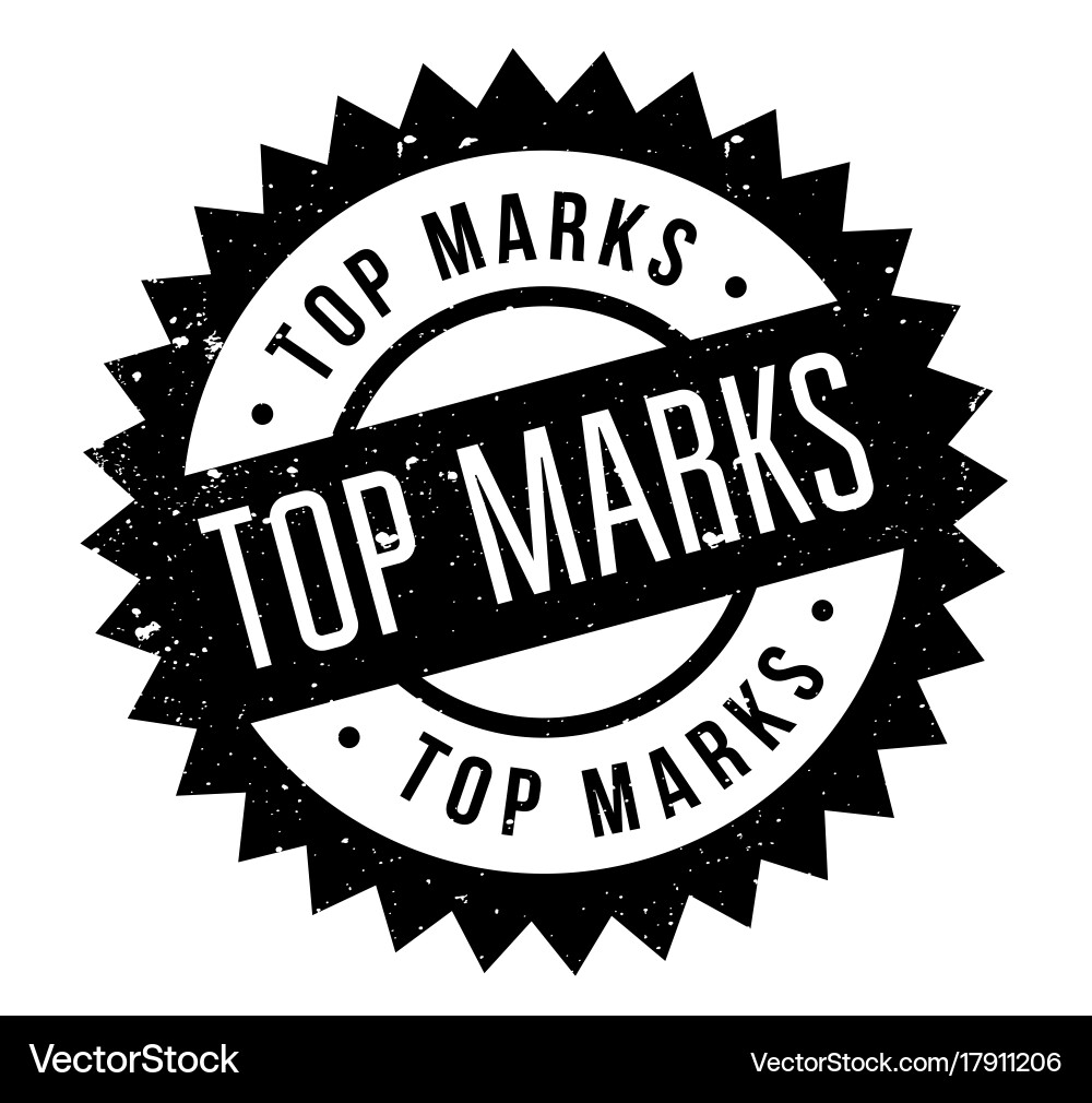 Top marks rubber stamp Royalty Free Vector Image