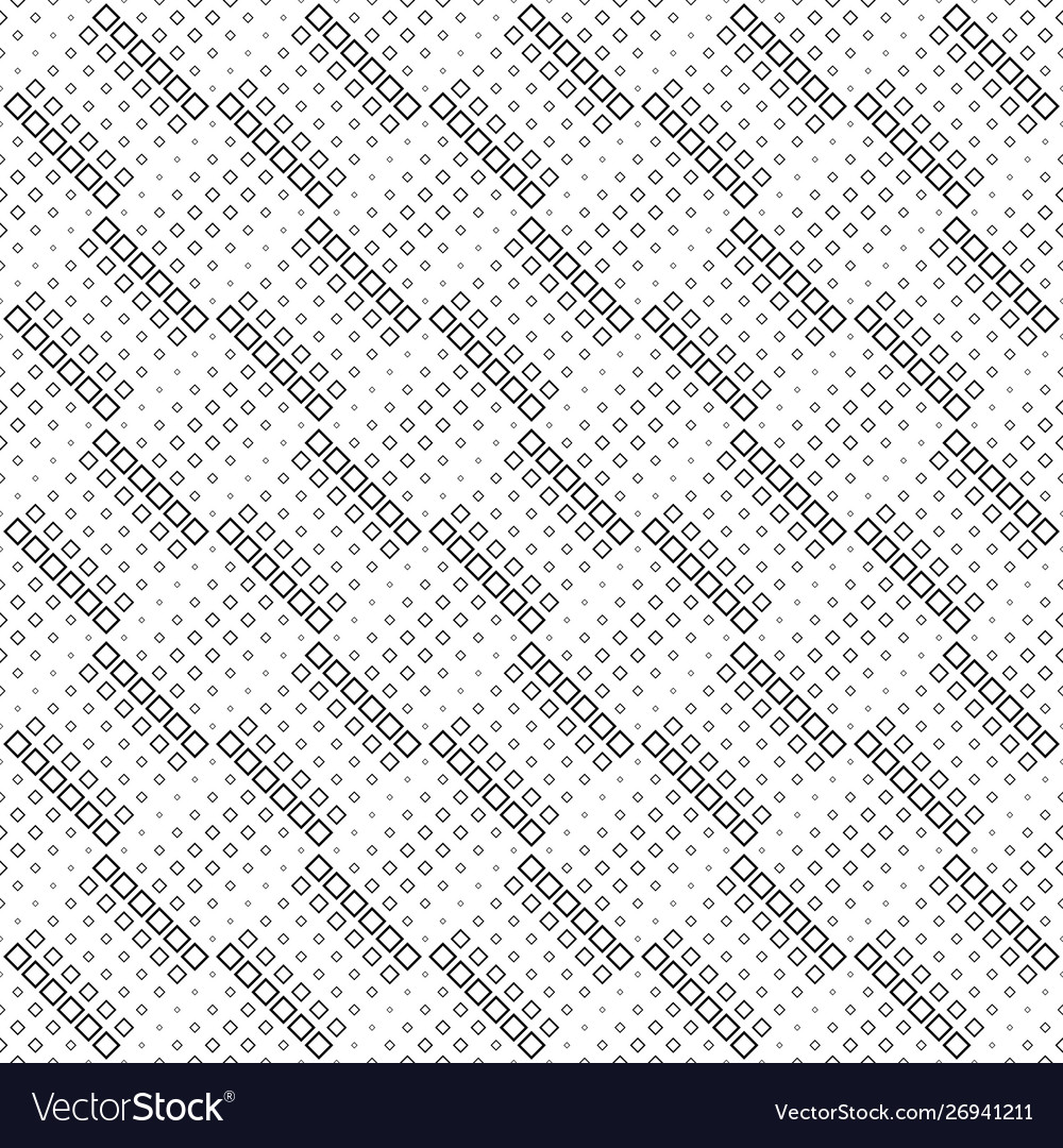 Abstract monochrome geometrical square pattern Vector Image