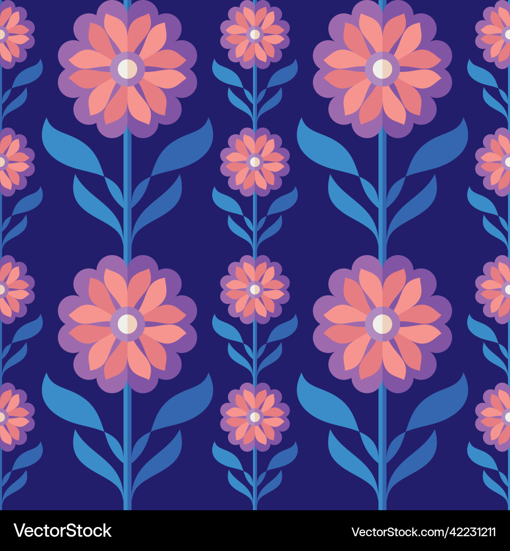 Background flowers and leaves concept design Vector Image