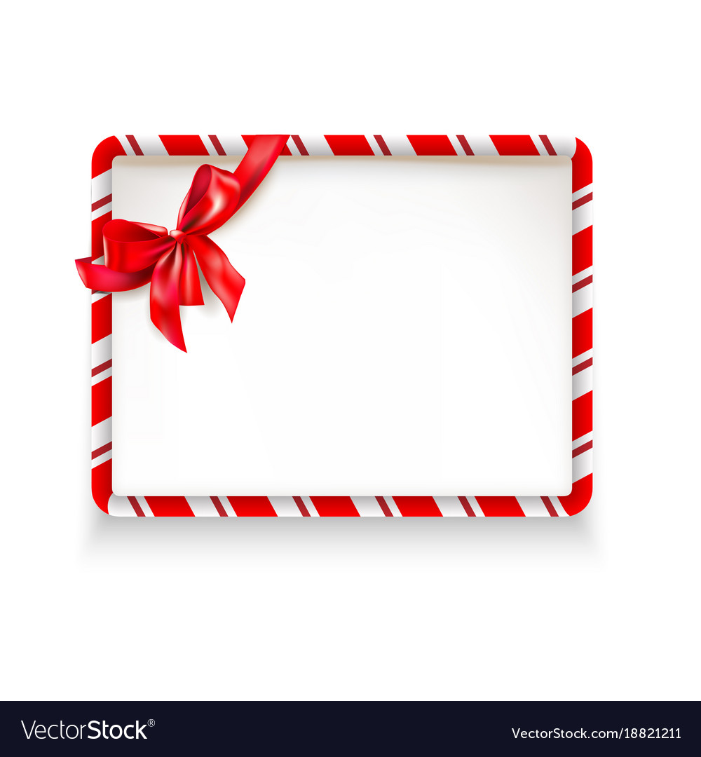 Holiday stripe frame Royalty Free Vector Image