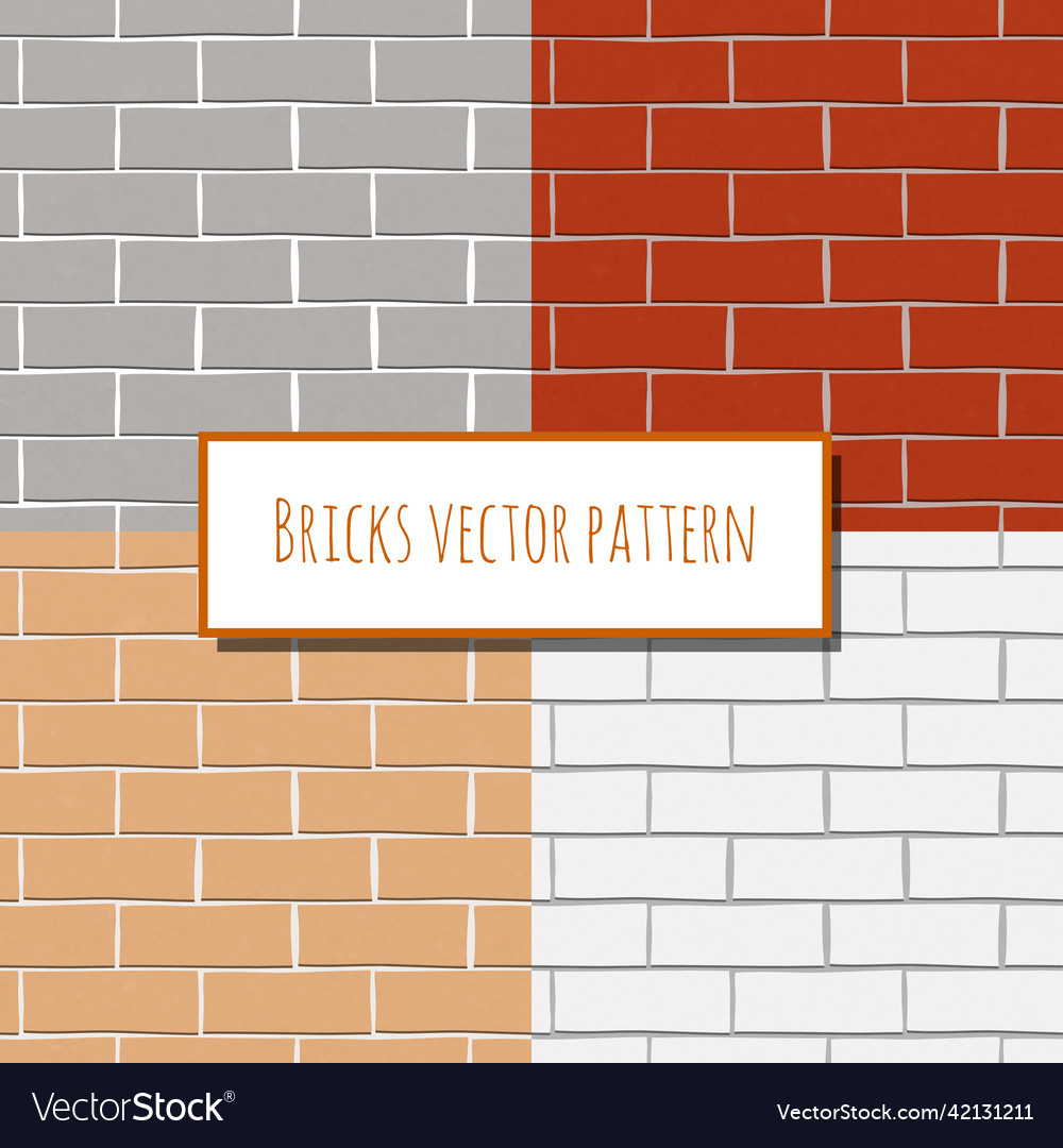 Seamless brick wall rectangular pattern Royalty Free Vector