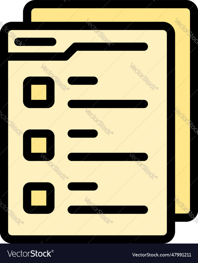 User folder icon flat Royalty Free Vector Image
