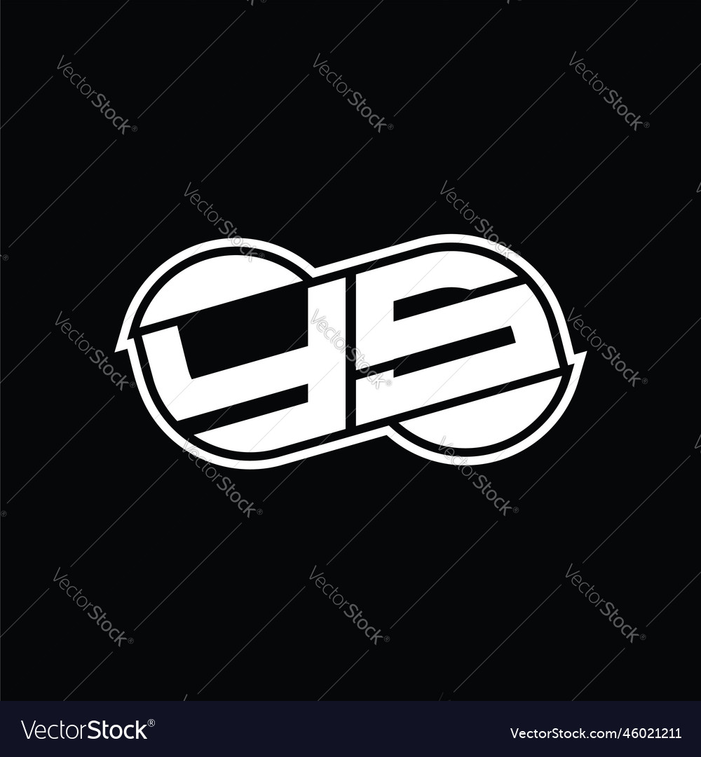 Ys logo monogram abstract infinity shape images Vector Image