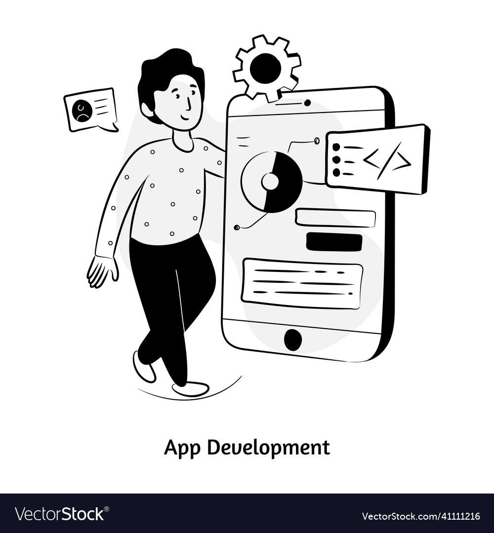 App development Royalty Free Vector Image - VectorStock