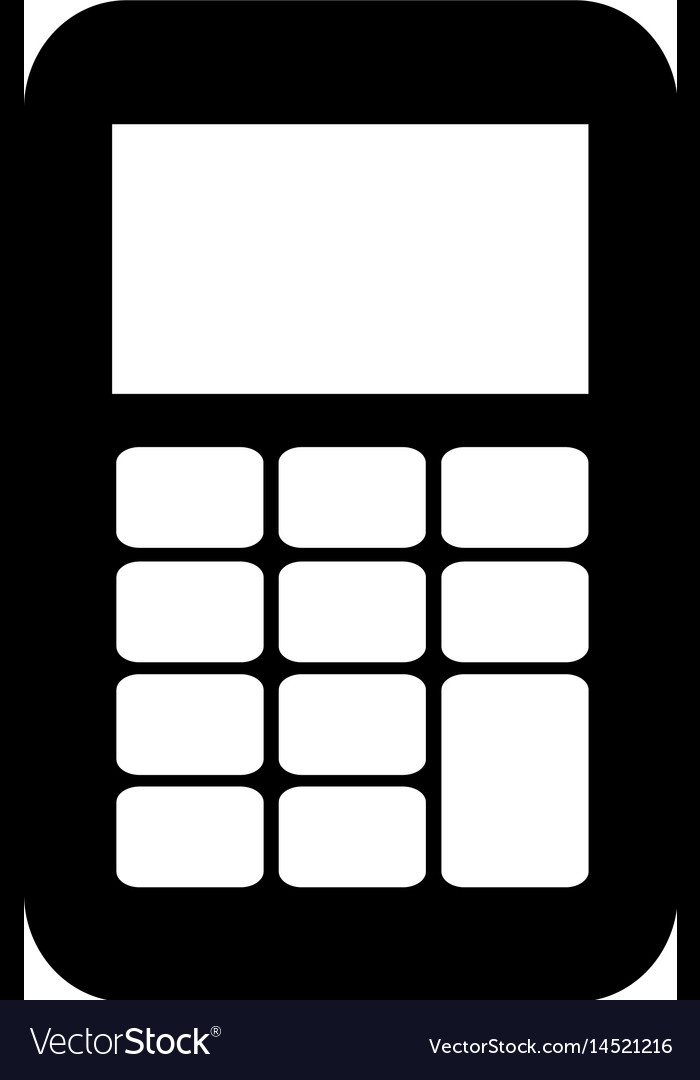 Calculator math device Royalty Free Vector Image