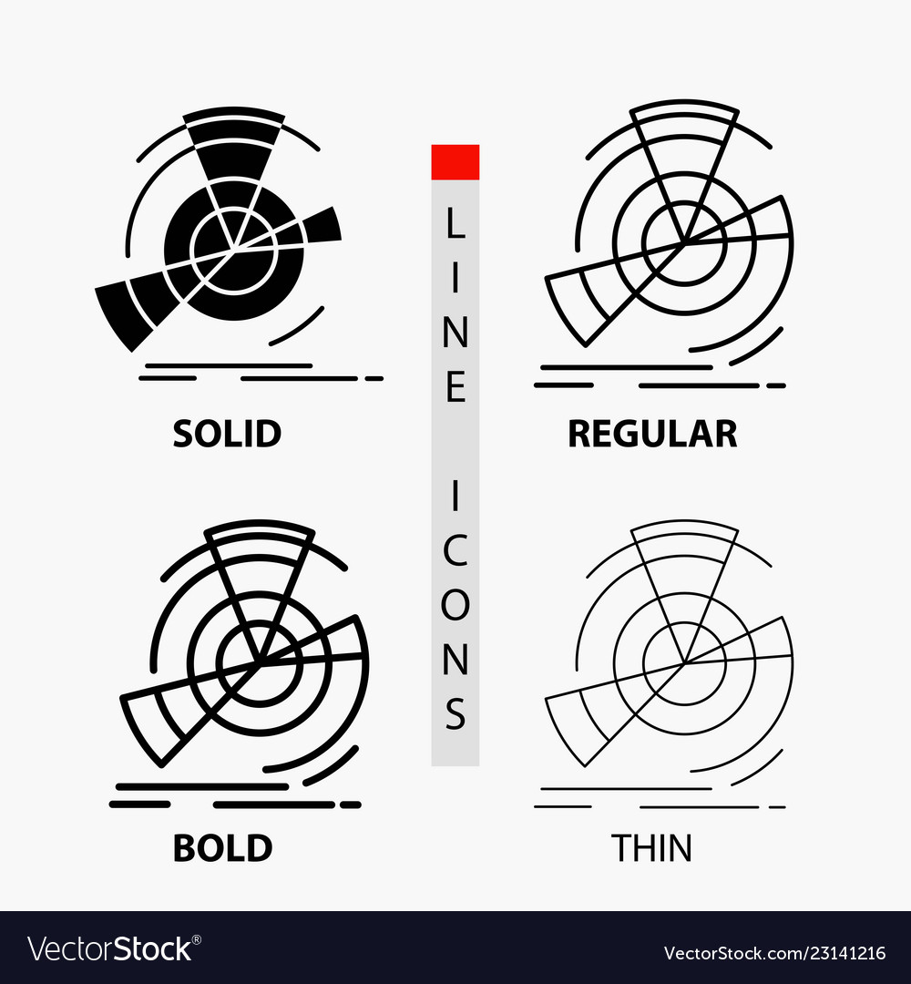 Data diagram performance point reference icon Vector Image