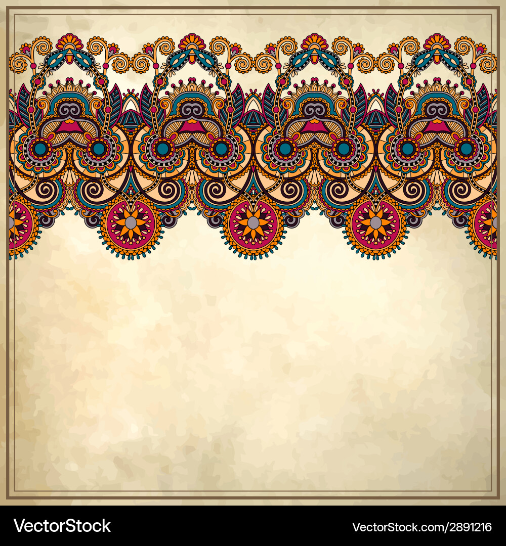 Ornamental floral pattern with place for your text