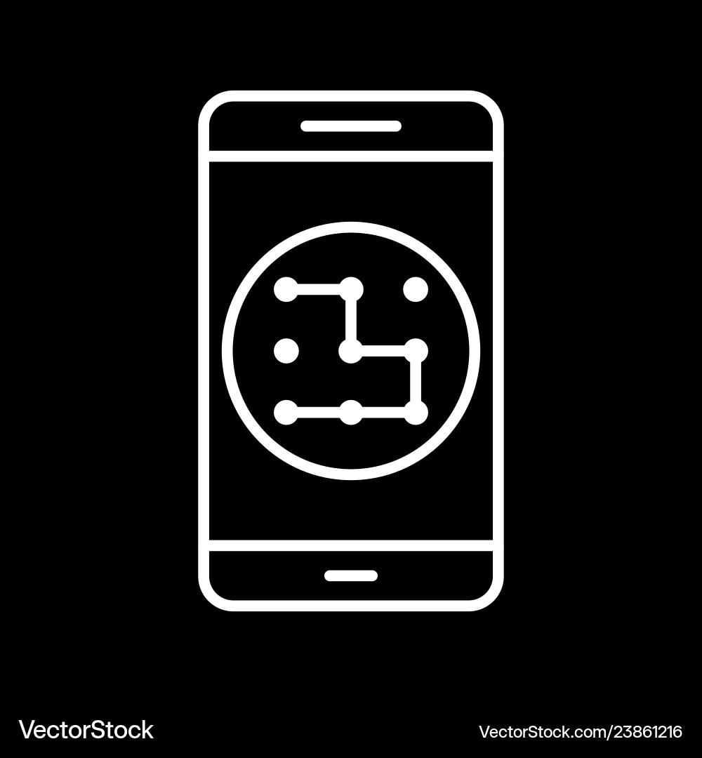 Pattern mobile application icon Royalty Free Vector Image