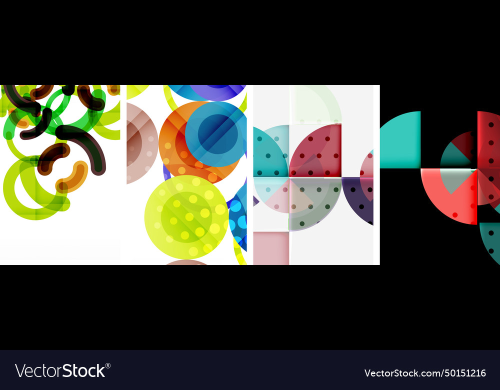 World of geometric elegance with abstract circle Vector Image