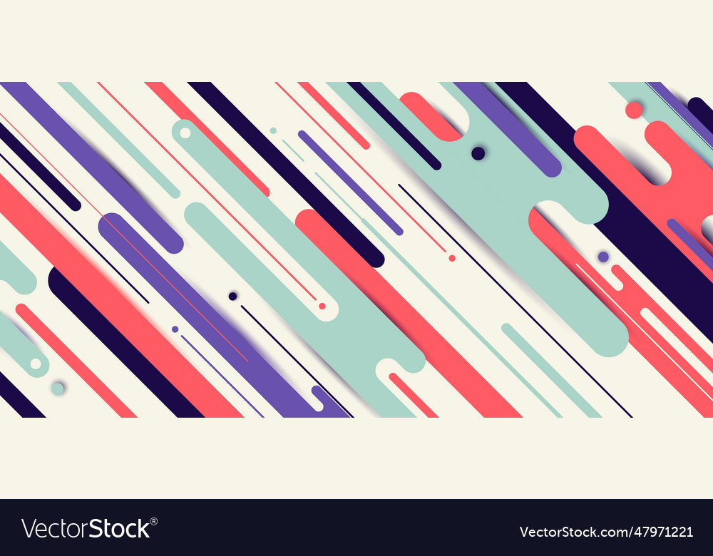 Banner web template design abstract dynamic Vector Image