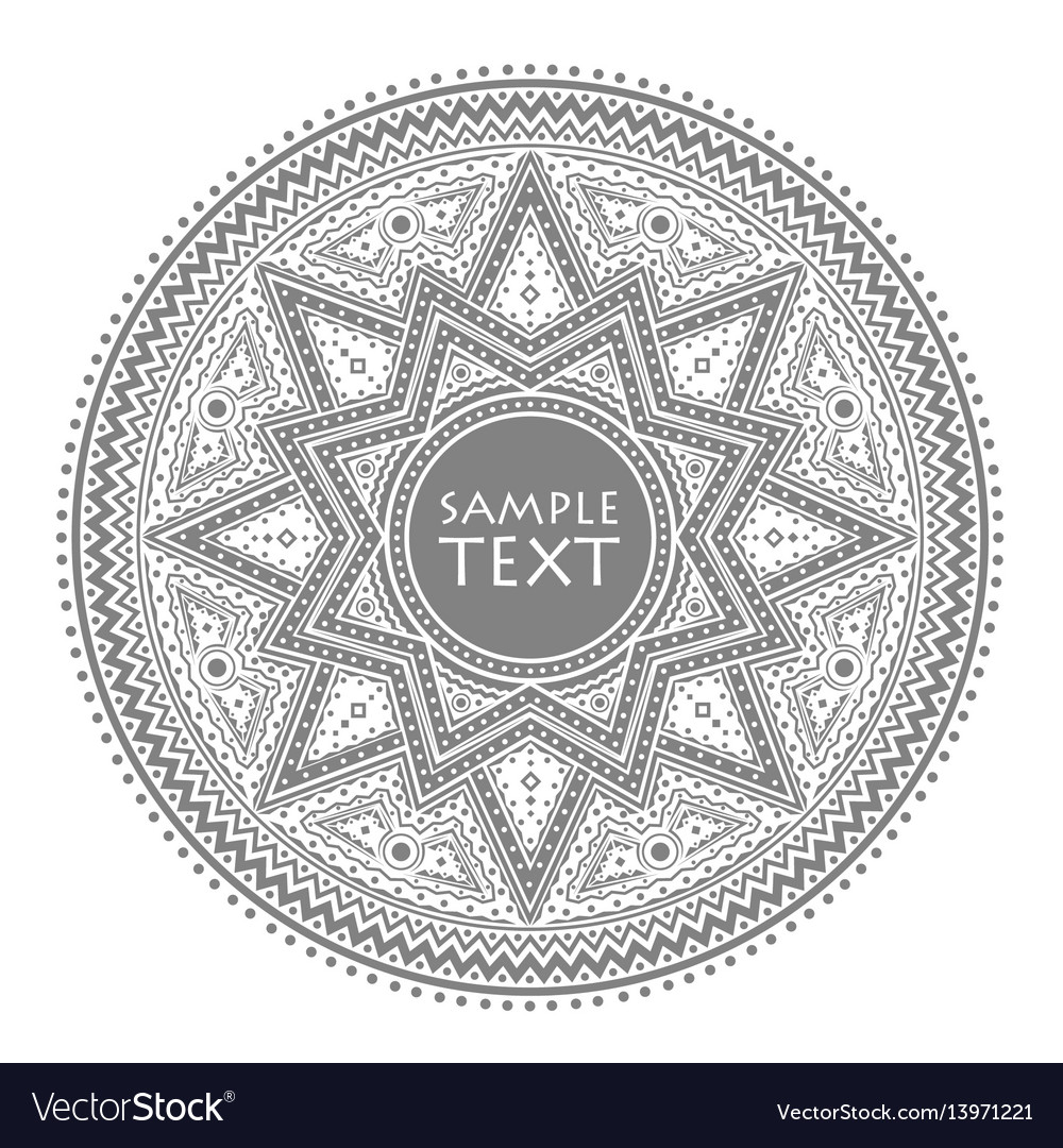 Circle pattern vintage Royalty Free Vector Image