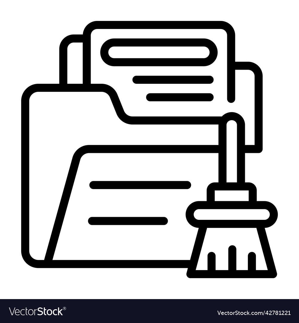 Clean folder Royalty Free Vector Image - VectorStock
