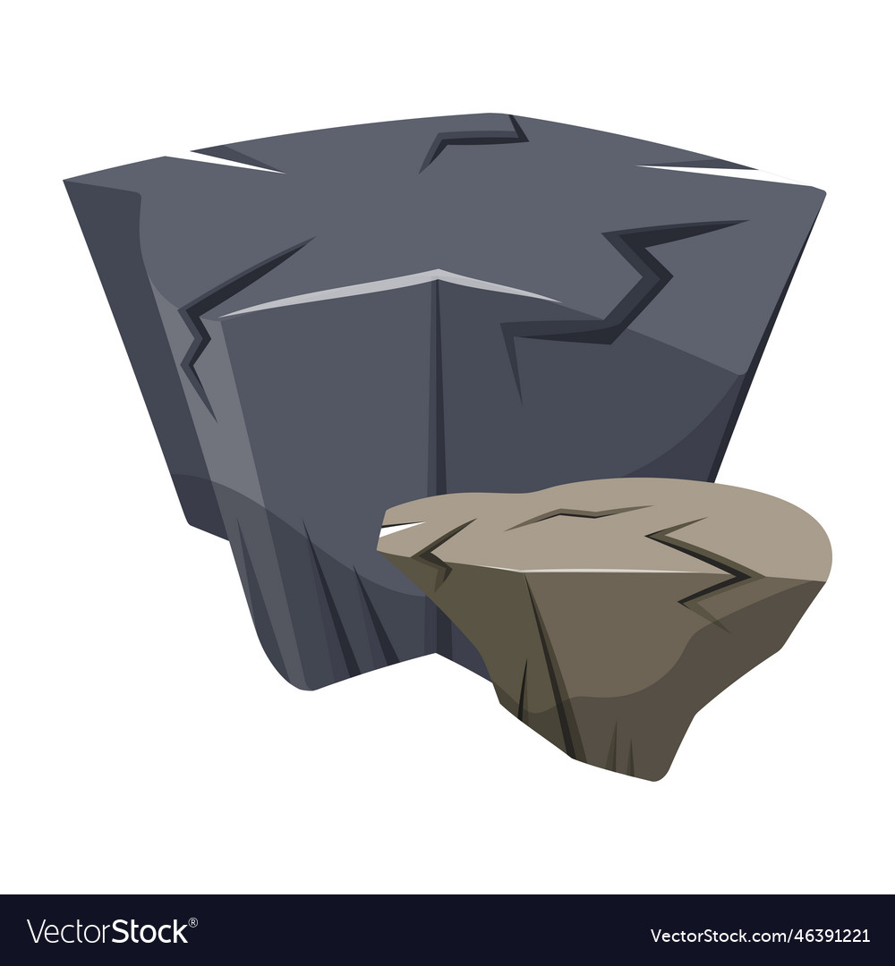 Graphite stone Royalty Free Vector Image - VectorStock