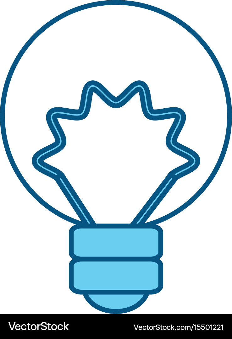 Isolated energy bulb Royalty Free Vector Image