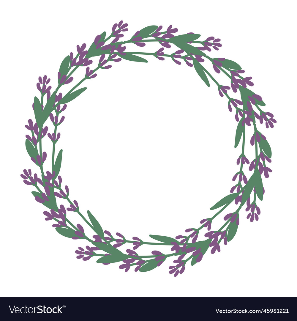Lavender frame Royalty Free Vector Image - VectorStock