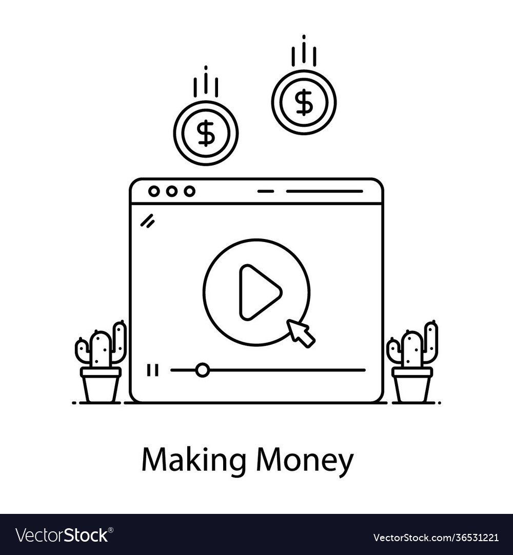Making money Royalty Free Vector Image - VectorStock