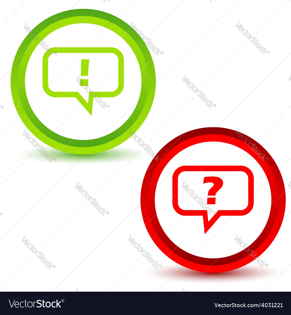 Question and answer Royalty Free Vector Image - VectorStock