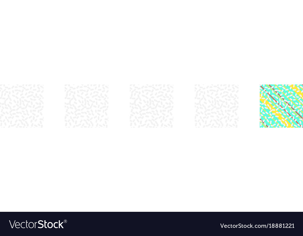 Retro seamless pattern in memphis style design Vector Image