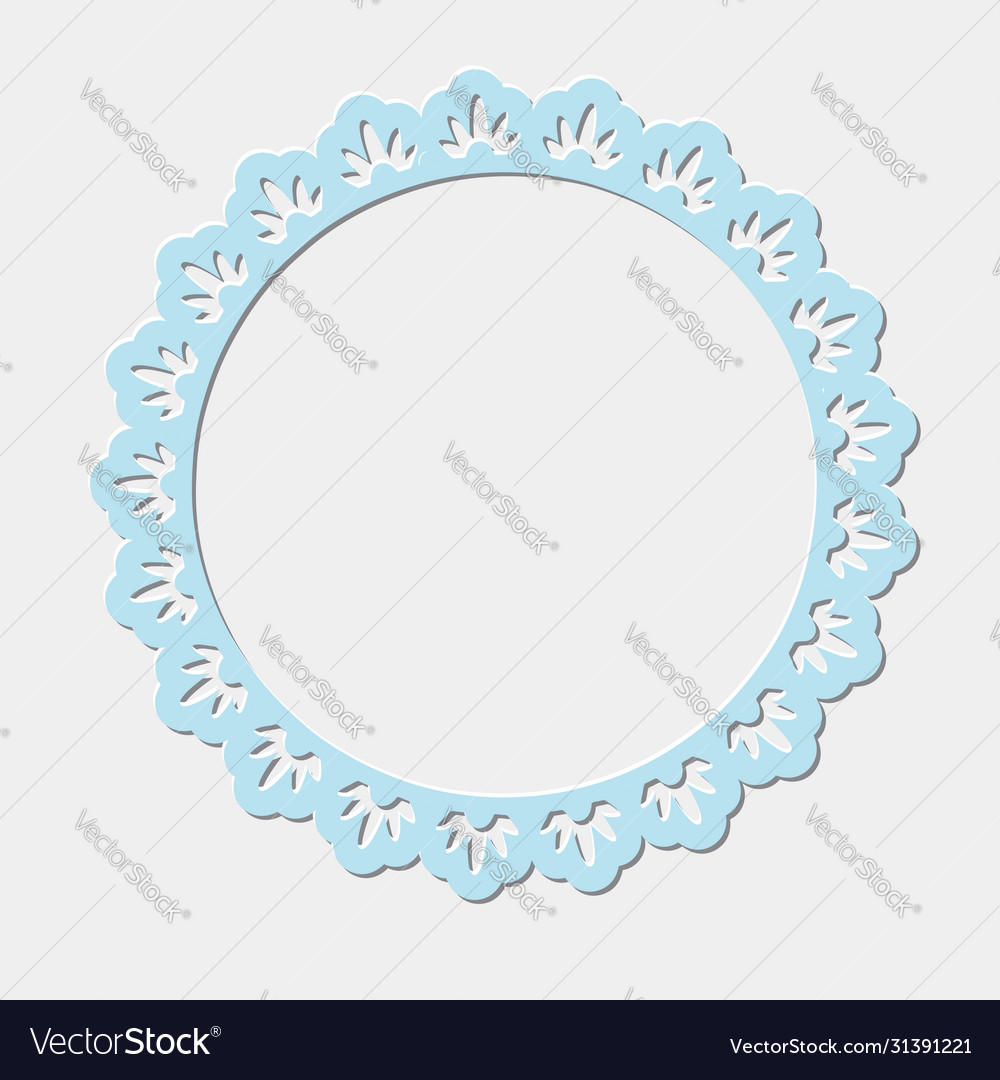 Round ornate frame Royalty Free Vector Image - VectorStock