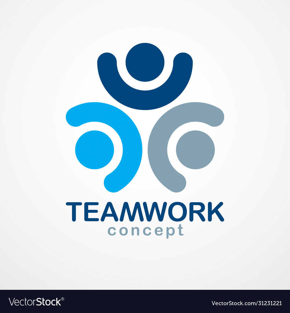 Teamwork and friendship concept created Royalty Free Vector