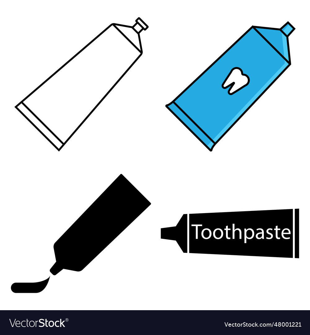 Toothpaste icon Royalty Free Vector Image - VectorStock