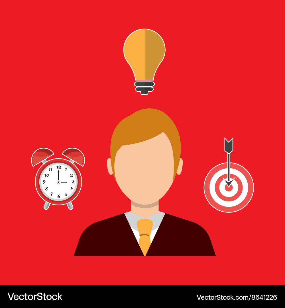 Businessman isolated design Royalty Free Vector Image