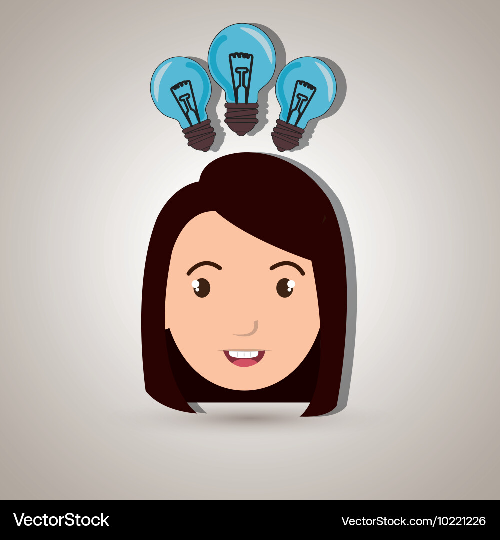 Child student idea icon Royalty Free Vector Image