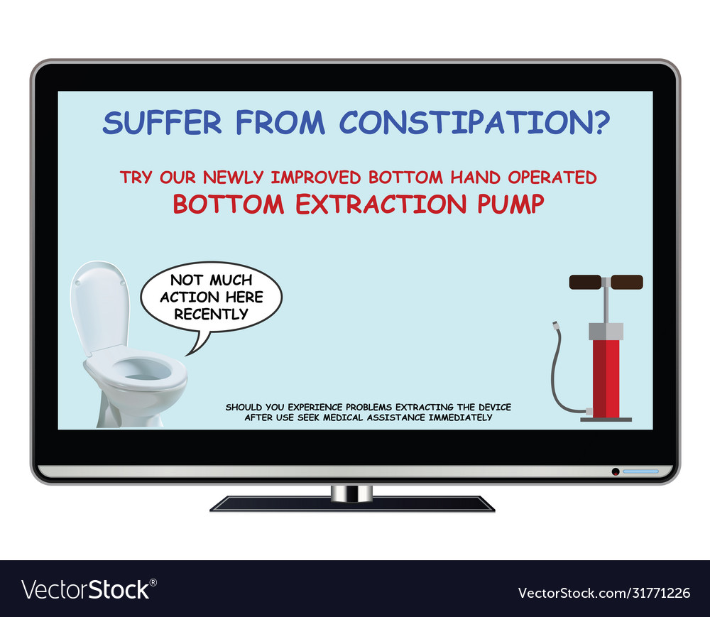 Constipation sufferer Royalty Free Vector Image