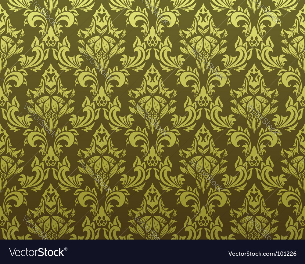 Damask pattern Royalty Free Vector Image - VectorStock