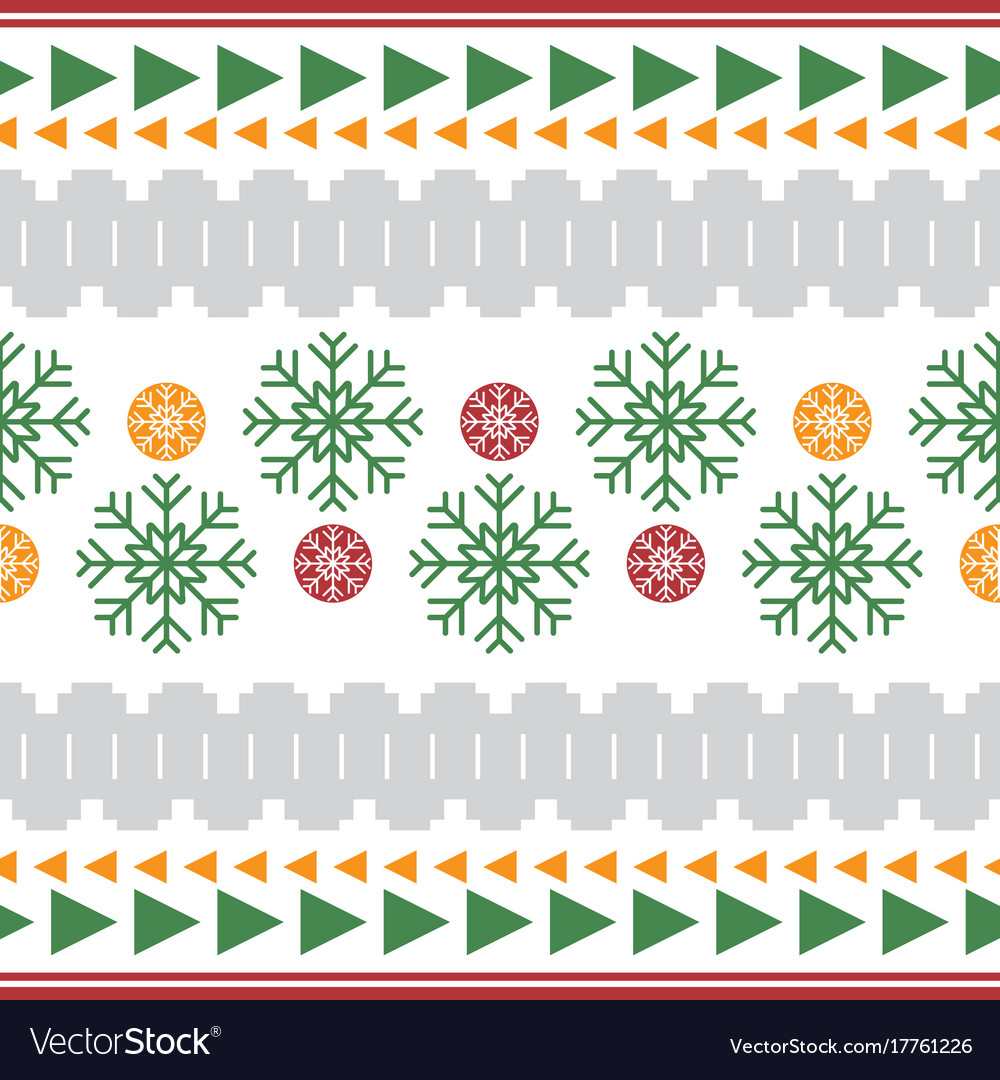 Pattern seamless christmas theme Royalty Free Vector Image