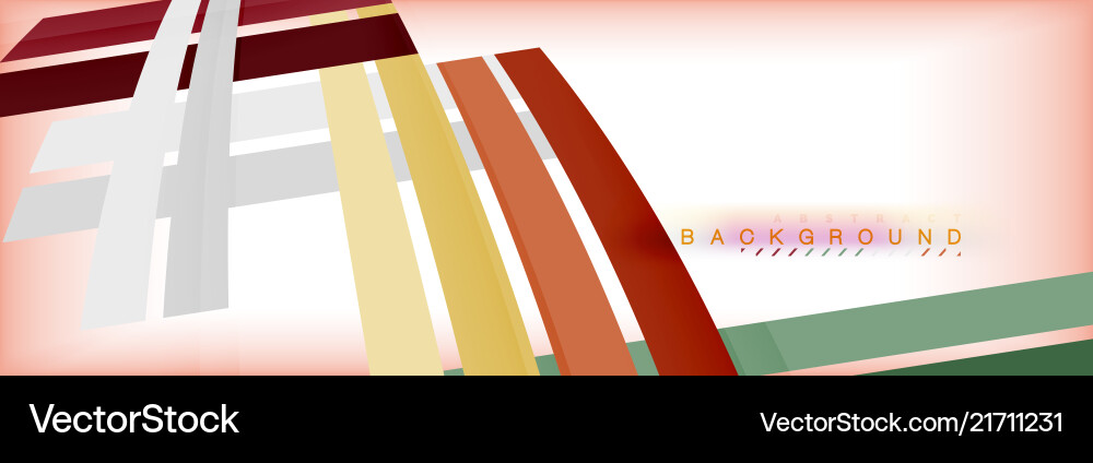Color stripes and lines geometric abstract Vector Image
