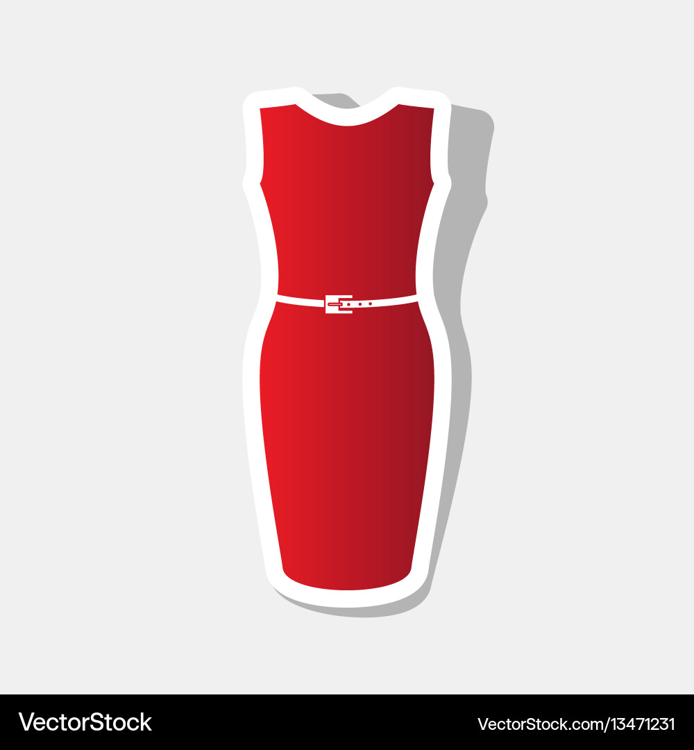 Dress sign new year reddish Royalty Free Vector Image
