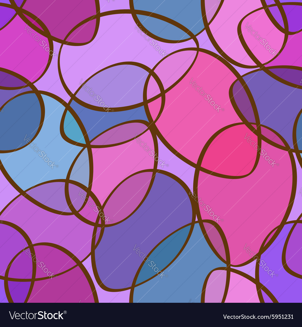 Seamless pattern abstract ellipses Royalty Free Vector Image