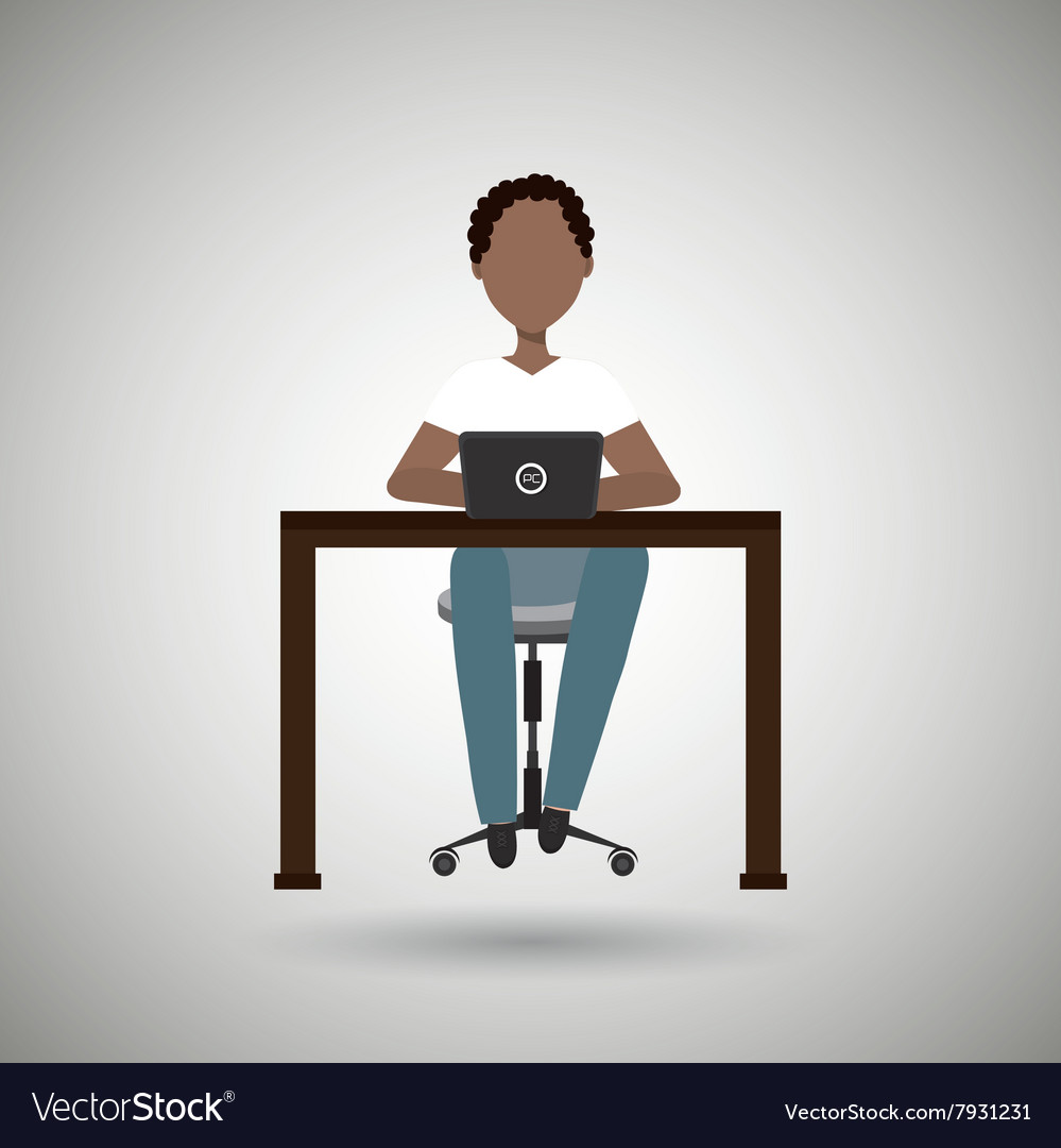 User computer design Royalty Free Vector Image