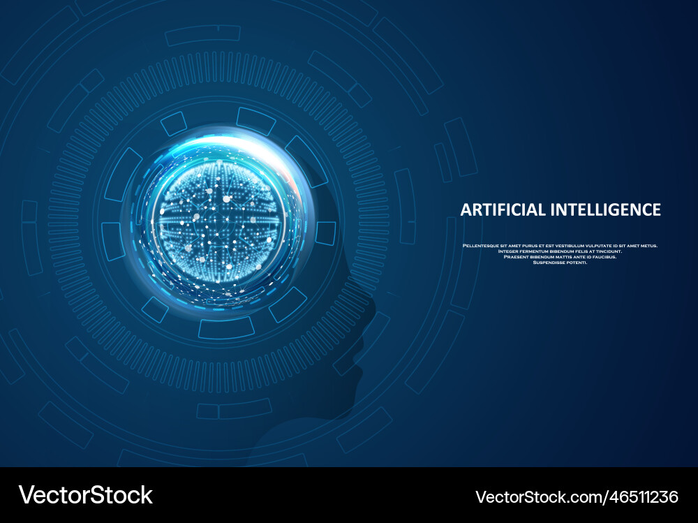 Artificial intelligence Royalty Free Vector Image