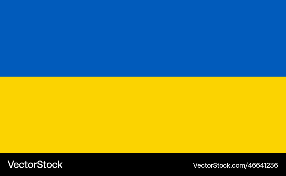 Flag of ukraine Royalty Free Vector Image - VectorStock