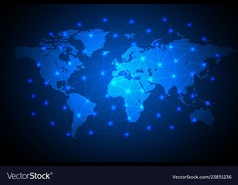 Global network connection background Royalty Free Vector
