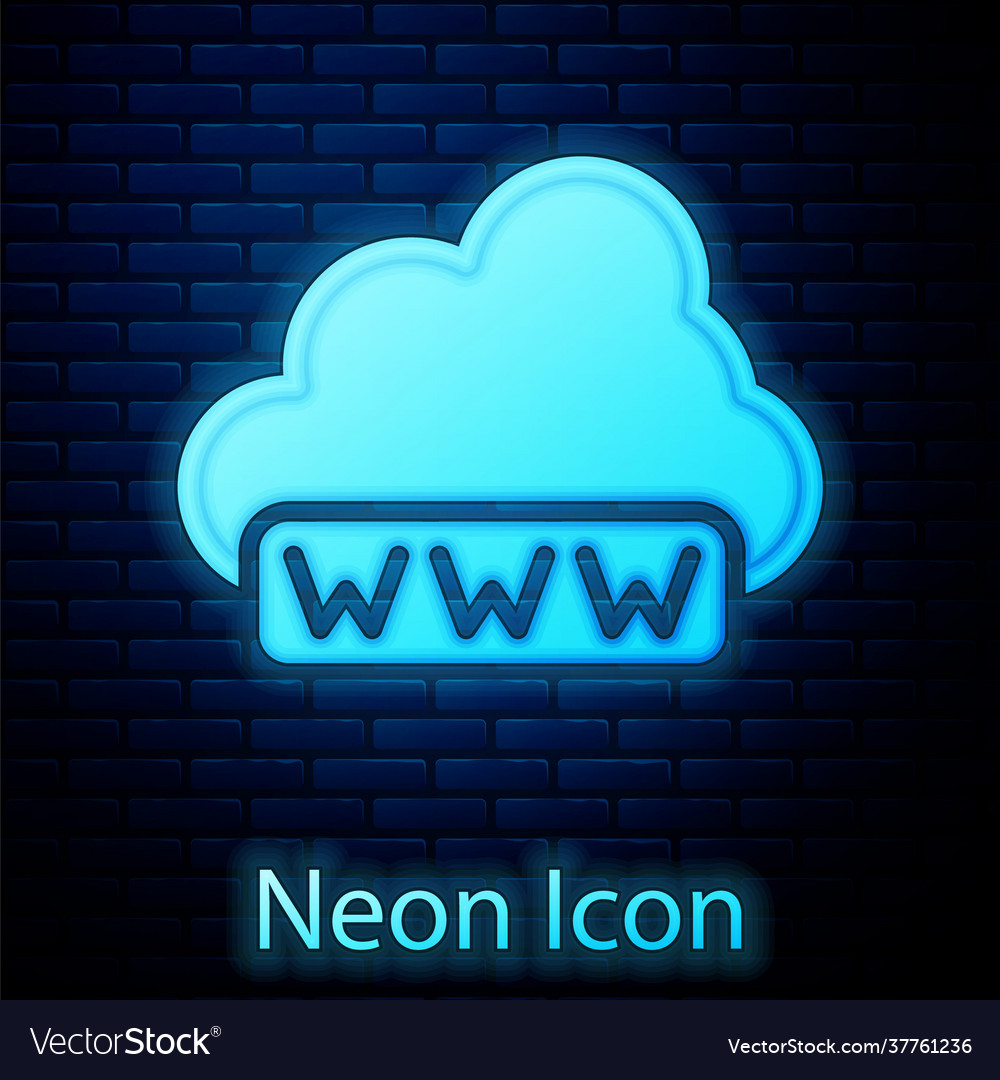 Glowing neon software web development Royalty Free Vector