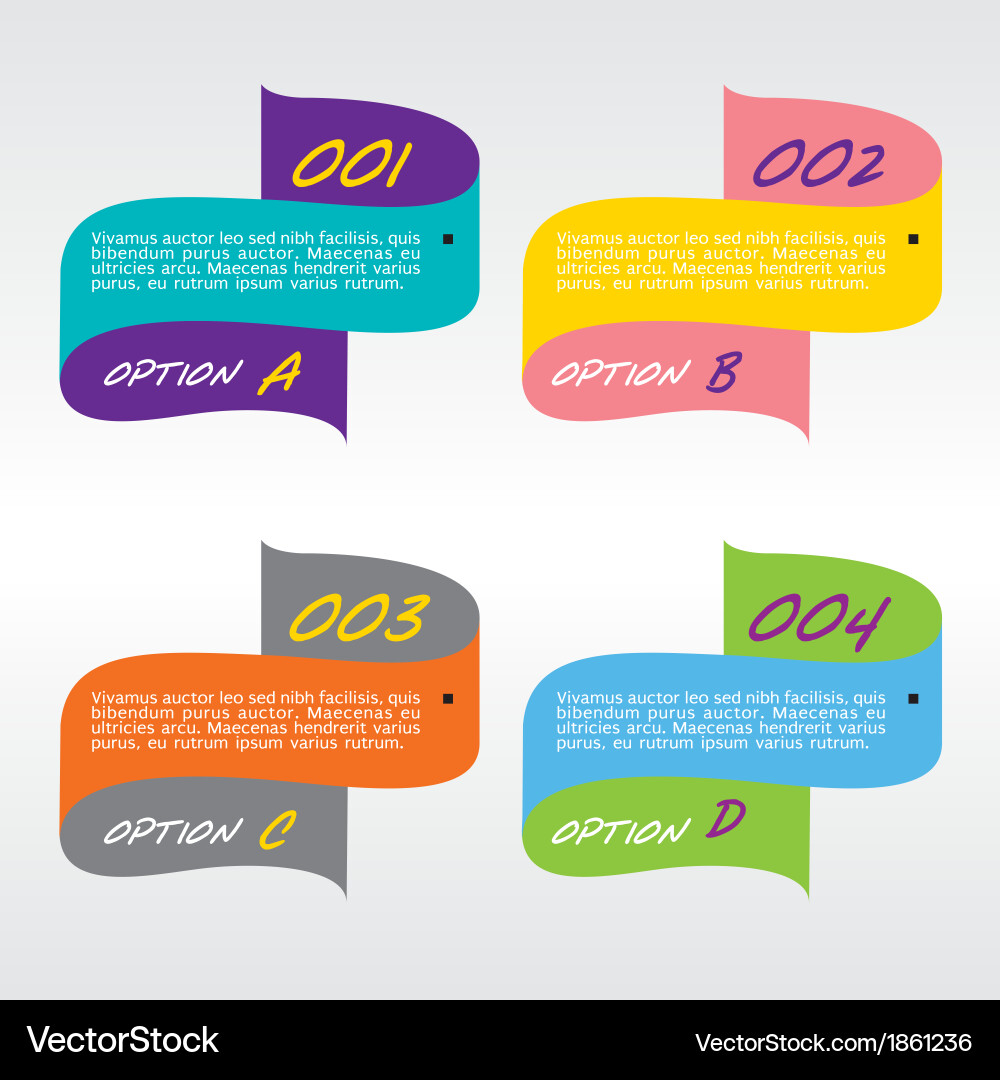 Set of colorful banners Royalty Free Vector Image