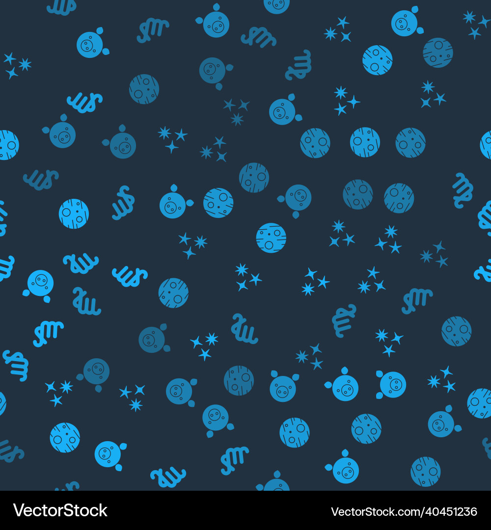 Set pig zodiac falling star planet mars Royalty Free Vector