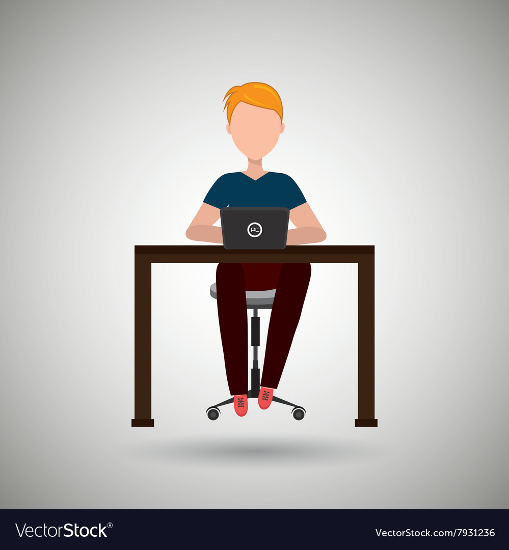 User computer design Royalty Free Vector Image
