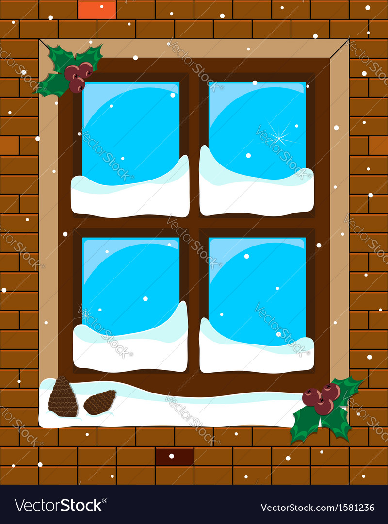 Window blue Royalty Free Vector Image - VectorStock