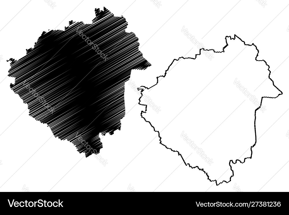 Zala county hungary hungarian counties map Vector Image
